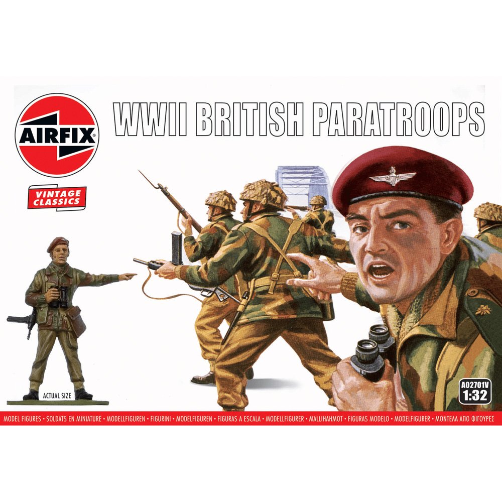 Airfix: 1/32 WWII British Paratroops A02701V – The Dragon Hangar