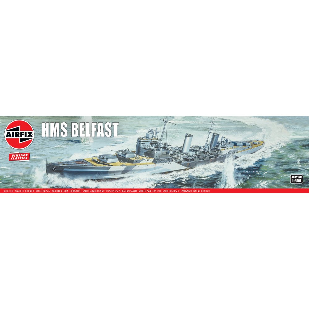 Airfix: 1/600 HMS Belfast A04212V – The Dragon Hangar